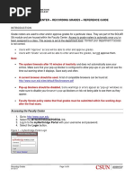 Posting Final Grades in Infinite Campus | PDF