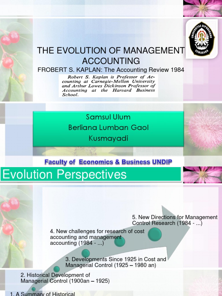 The Evolution of Management Accounting - Kaplan - Ulum | PDF