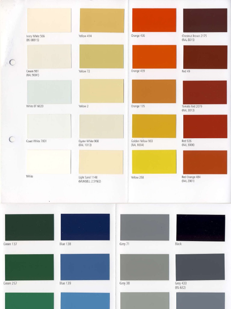 Jotun Color Codes and Chart PDF | PDF
