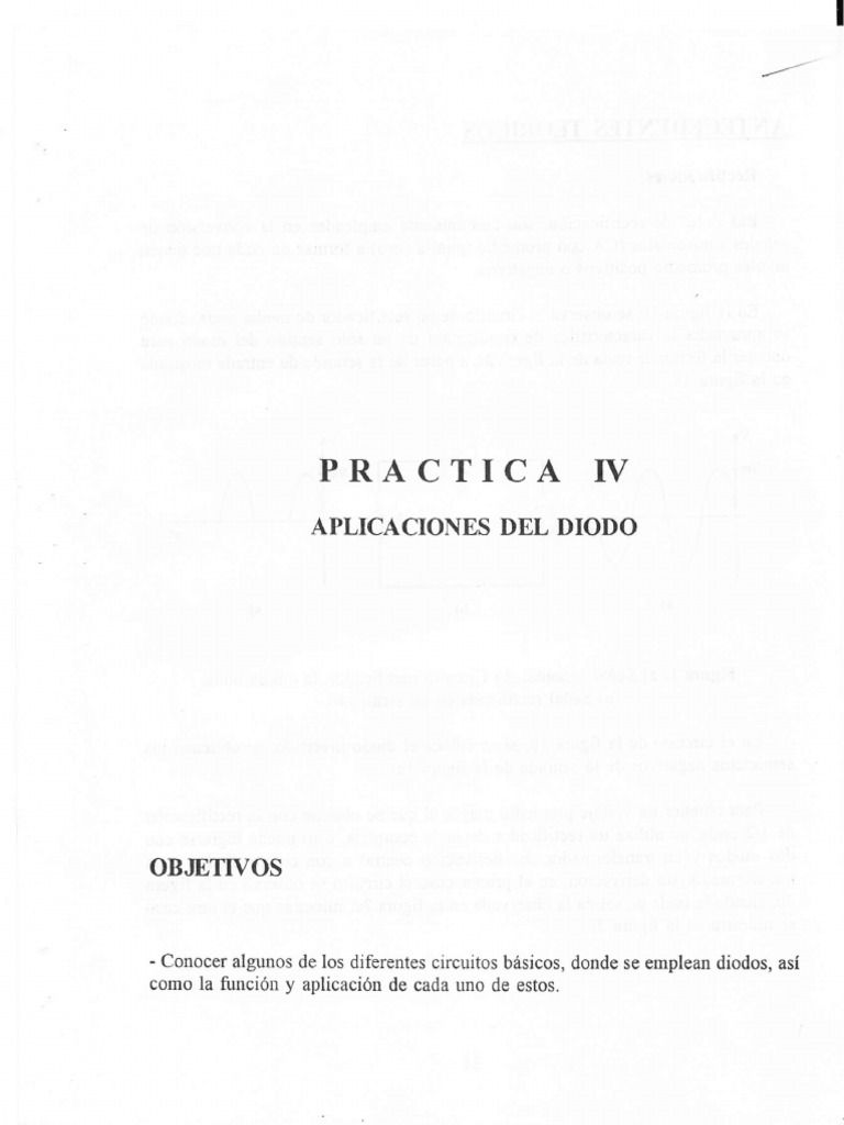 Practica 3 Aplicaciones Del Diodo | PDF | Rectificador | Diodo