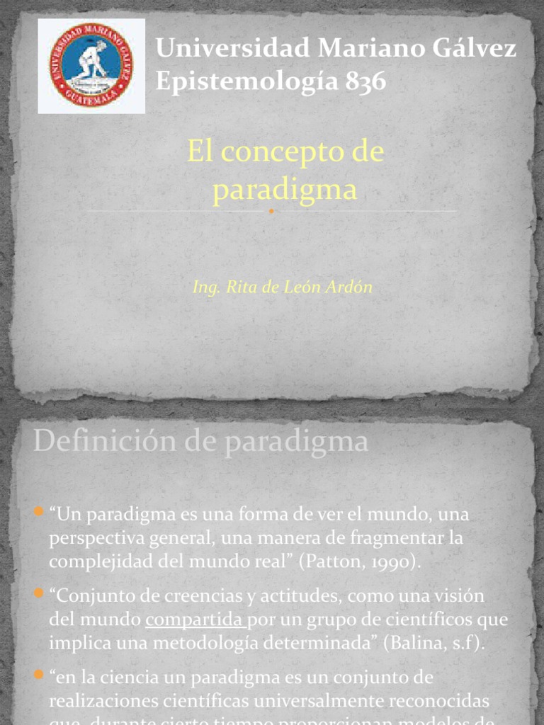Definición y Tipos de Paradigmas Científicos | PDF | Paradigma | Science