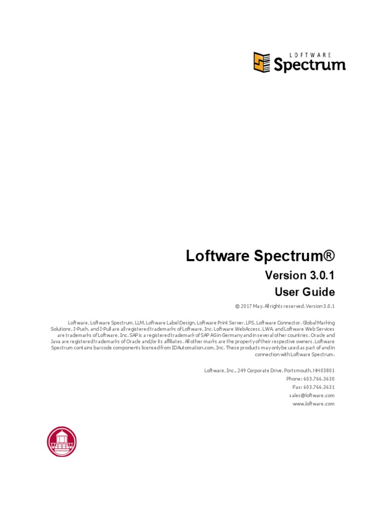 Loftware Spectrum User Guide | Download Free PDF | Application ...