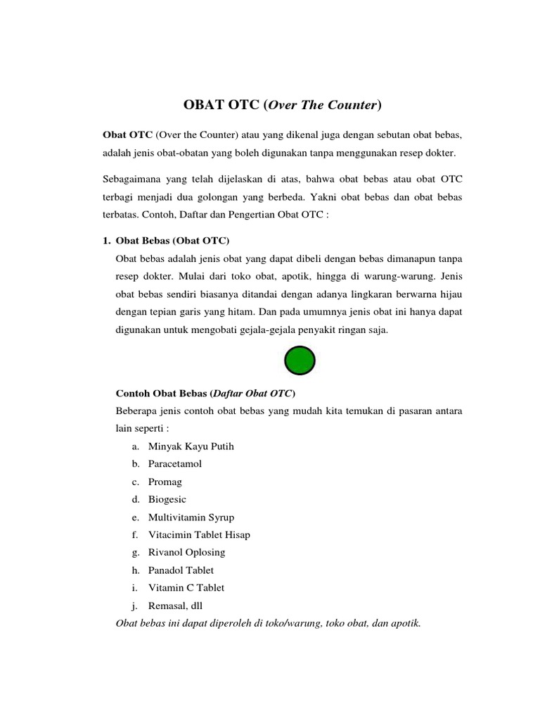 Obat Otc | PDF