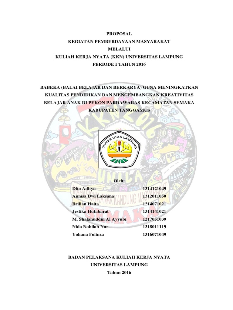 Proposal Program Kerja Unggulan | PDF