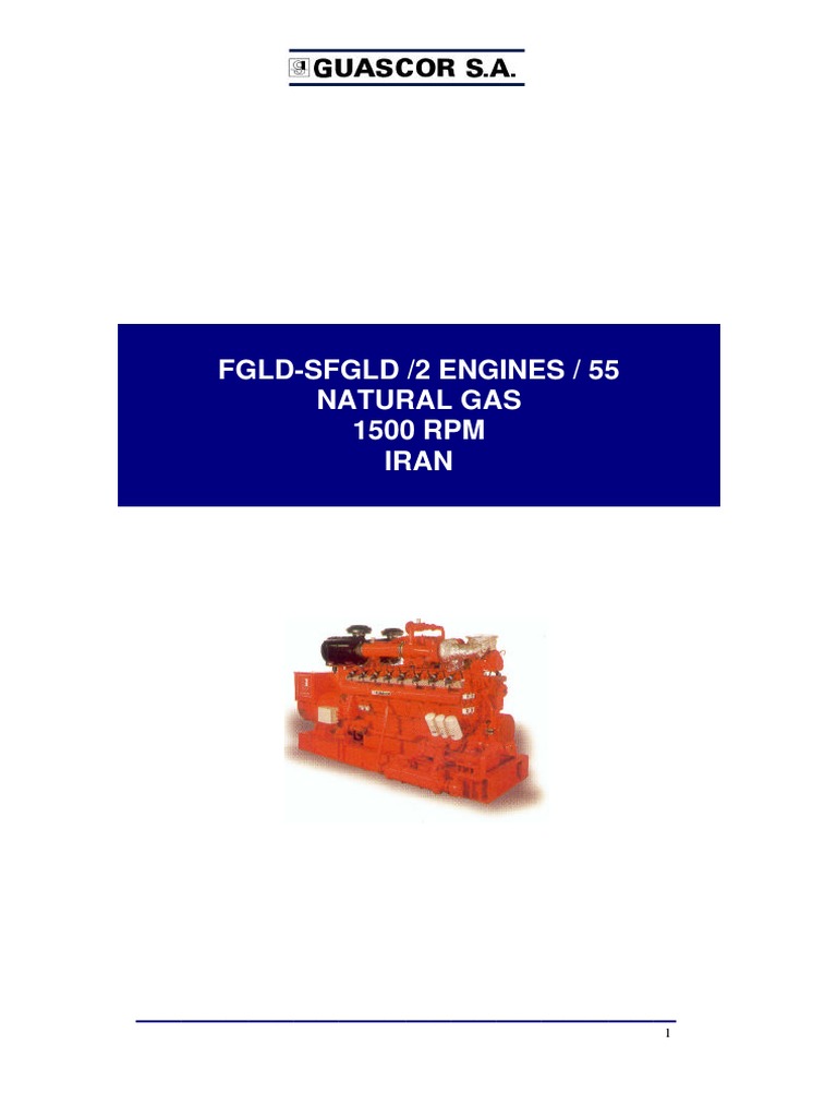 Guascor FGLD SFGLD Gas Engines | PDF | Ignition System | Internal ...