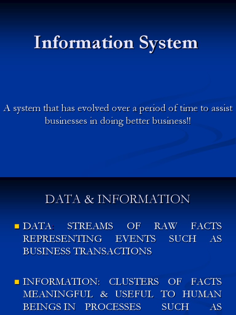 Information Systems in Business | PDF | Business Process | Information ...