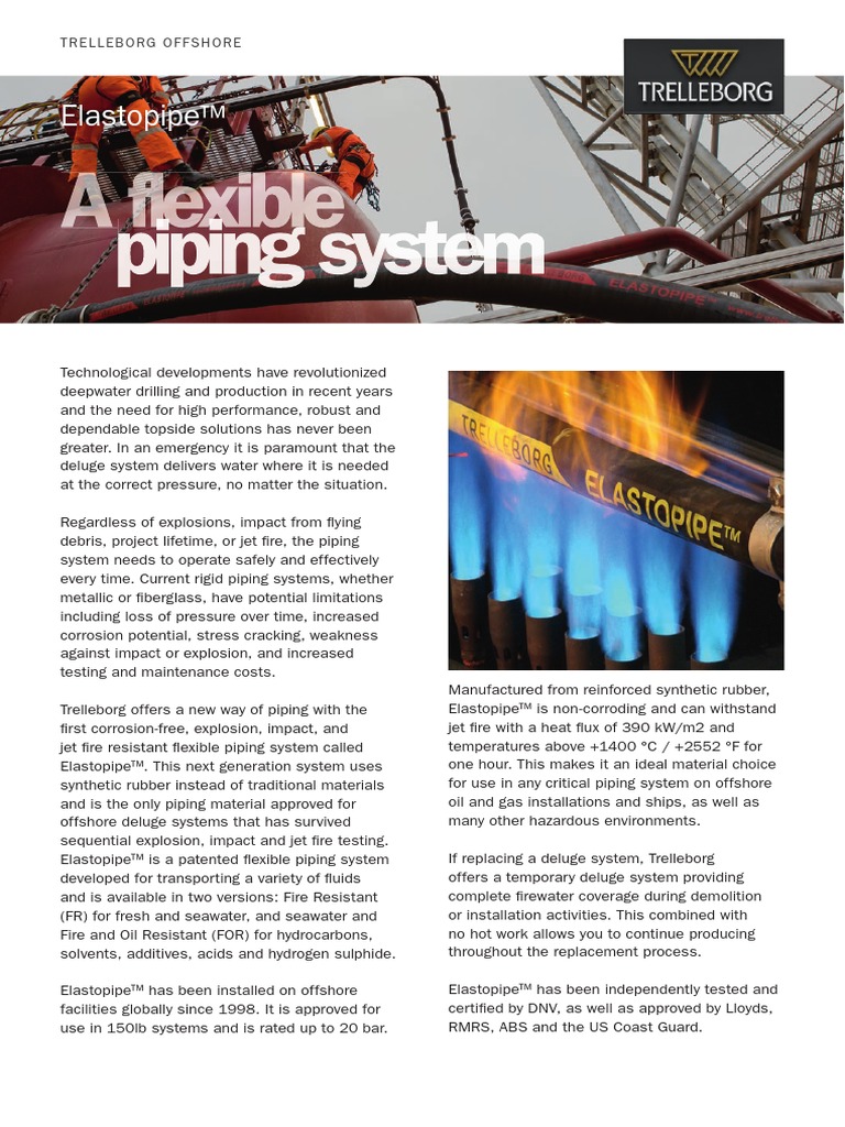 Elastopipe A Flexible Piping System | PDF | Corrosion | Water