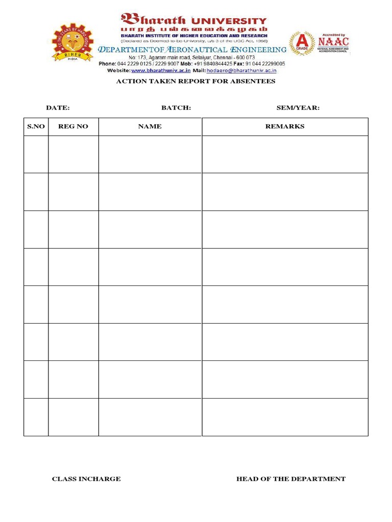 Action Taken Report | PDF