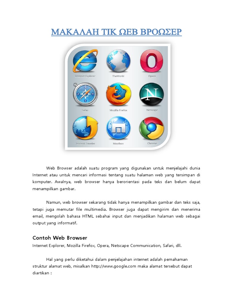 Makalah Tik Browser | PDF