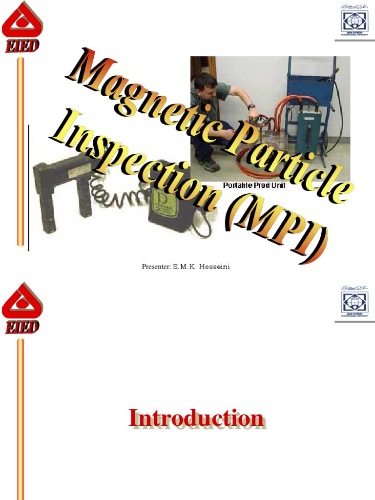 Mpi Magnetic Particle Inspection Presentation Pdf Ferromagnetism