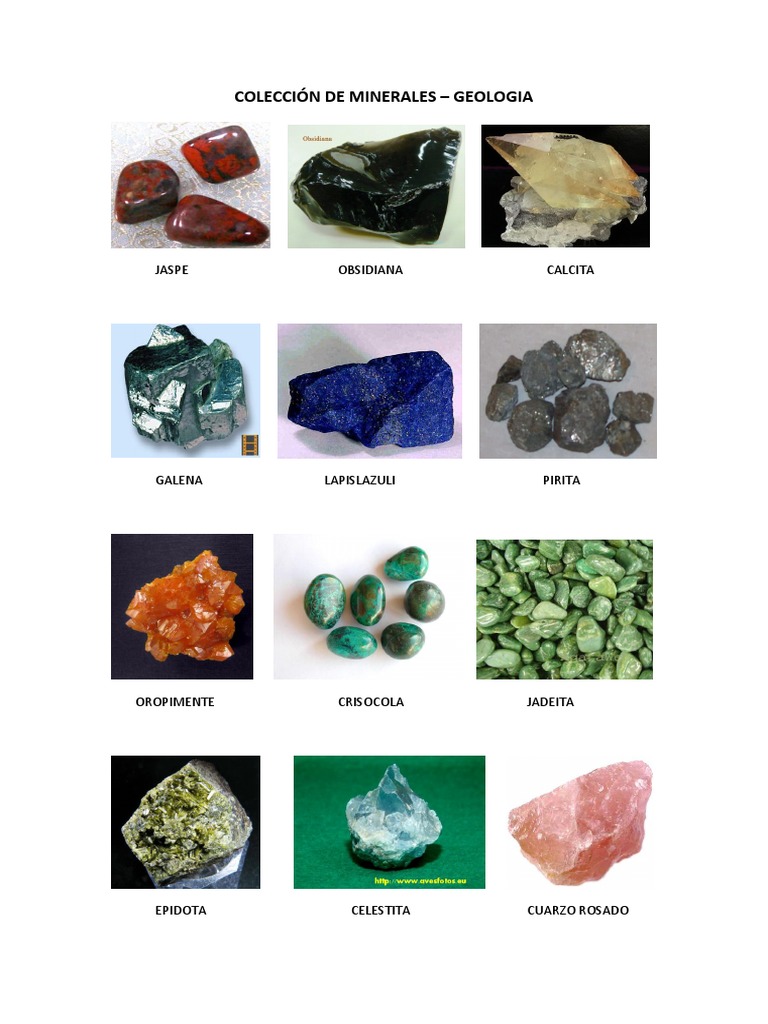 Tabla de Minerales | PDF