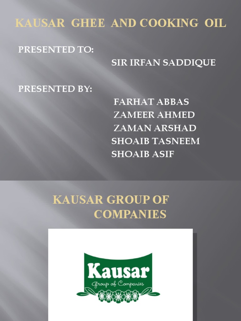 Kausar Ghee and Cooking Oil | PDF | Economies | Bangladesh