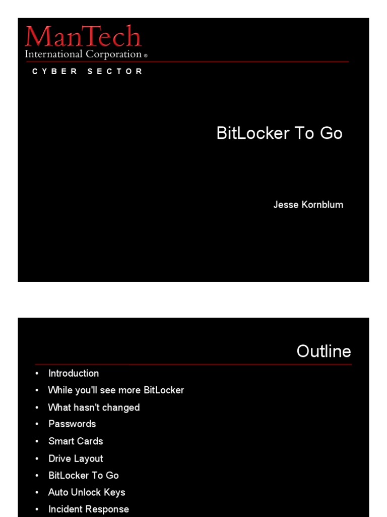 Bitlocker To Go | PDF | Windows Registry | Usb Flash Drive
