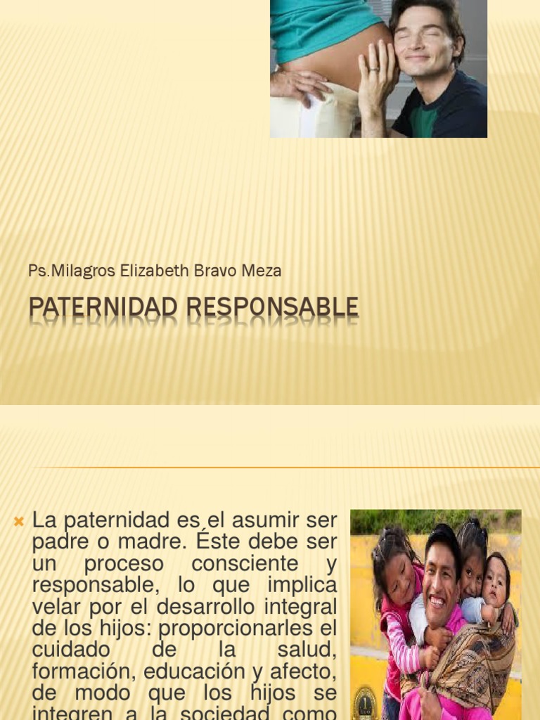 Paternidad Responsable y Planificación Familiar | PDF