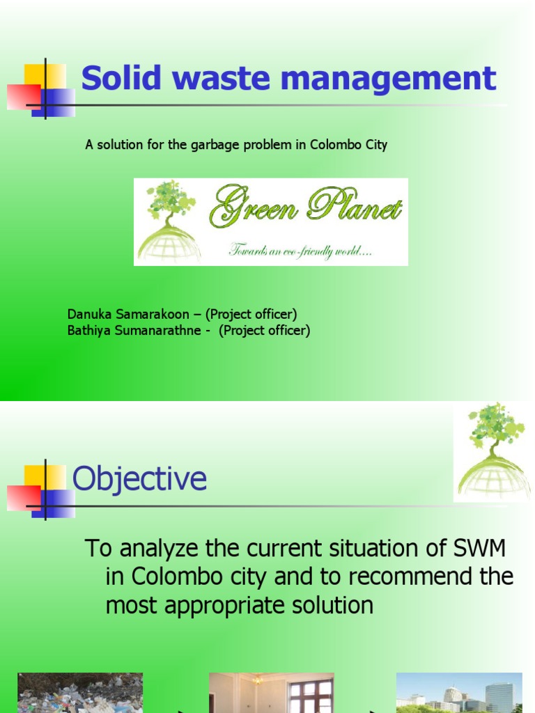 Solid Waste Management: A Solution For The Garbage Problem in Colombo ...