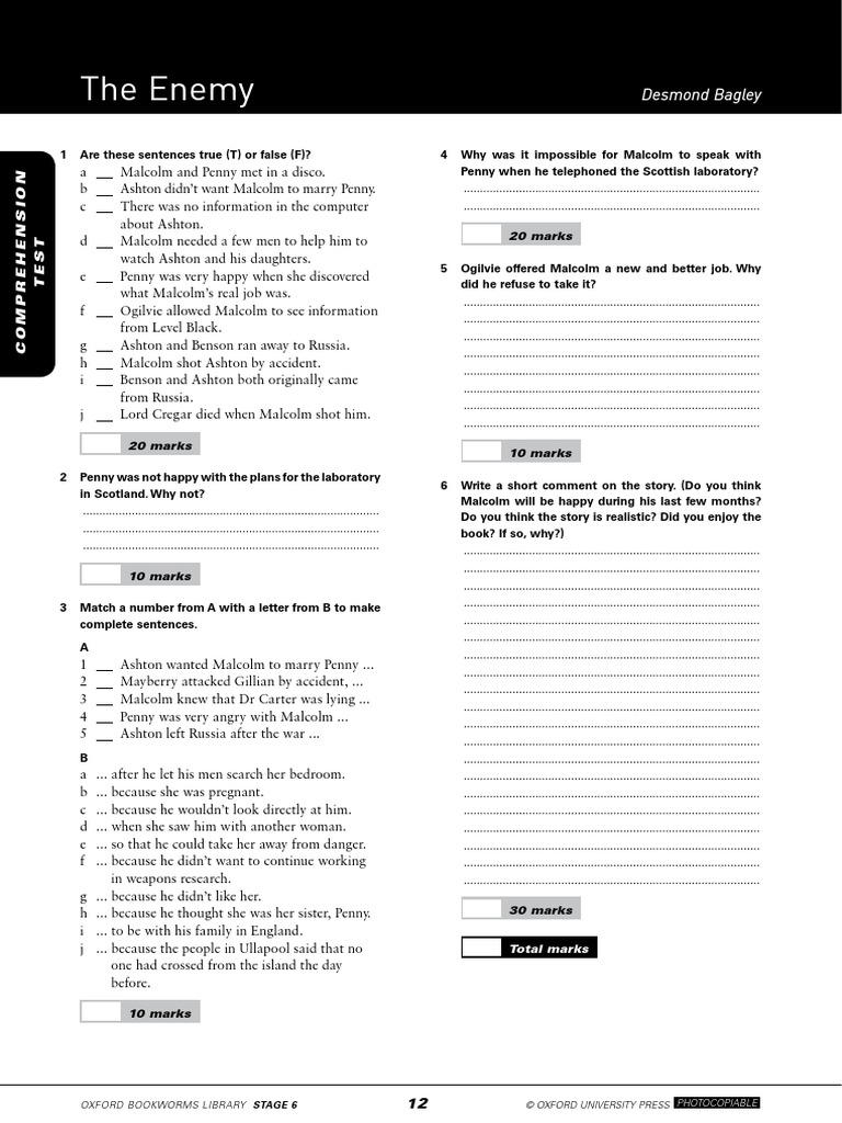 The Enemy Test | PDF