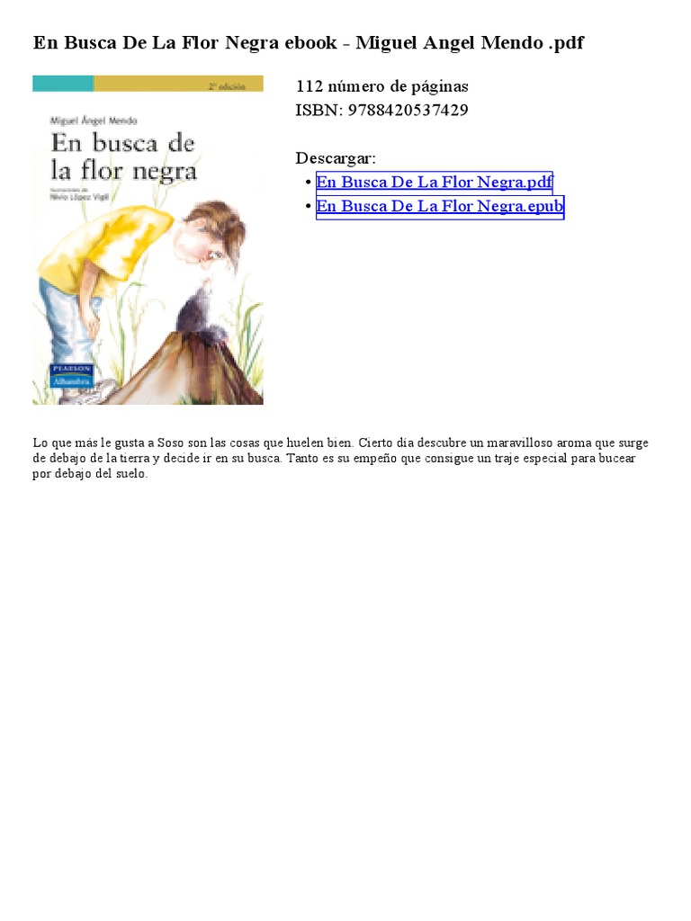 En Busca de La Flor Negra | PDF