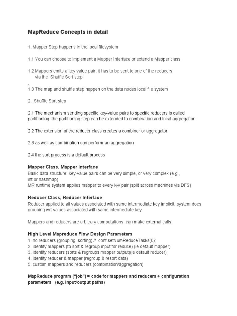 Map Reduce Conceptsindetail | PDF