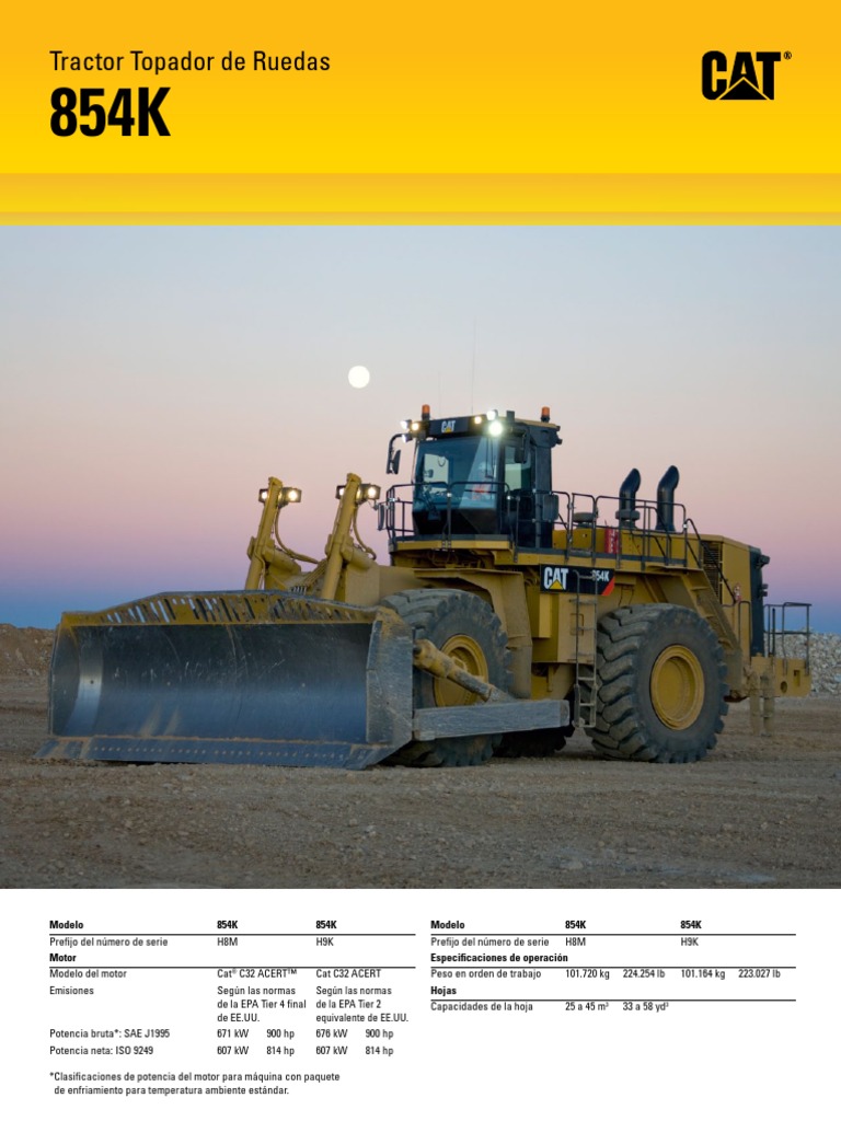 Cat 854k PDF | PDF | Transmisión (Mecánica) | Factores humanos y ergonomía