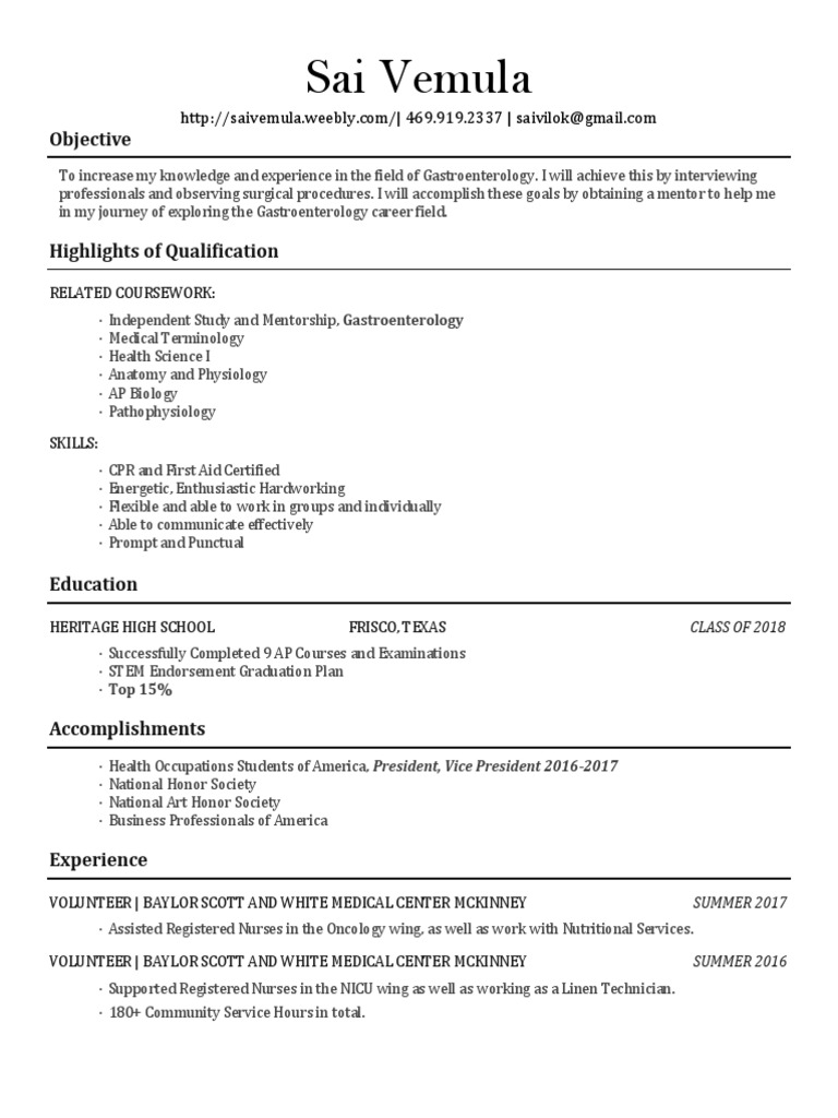 Resume Sai Vemula | PDF