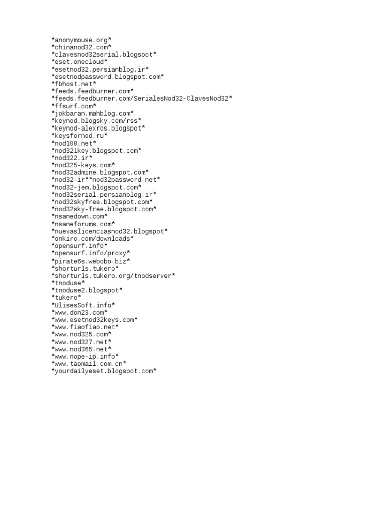 Tnod List | PDF