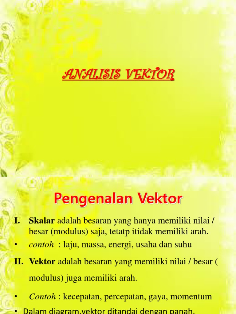 Analisis Vektor Gabungan | PDF