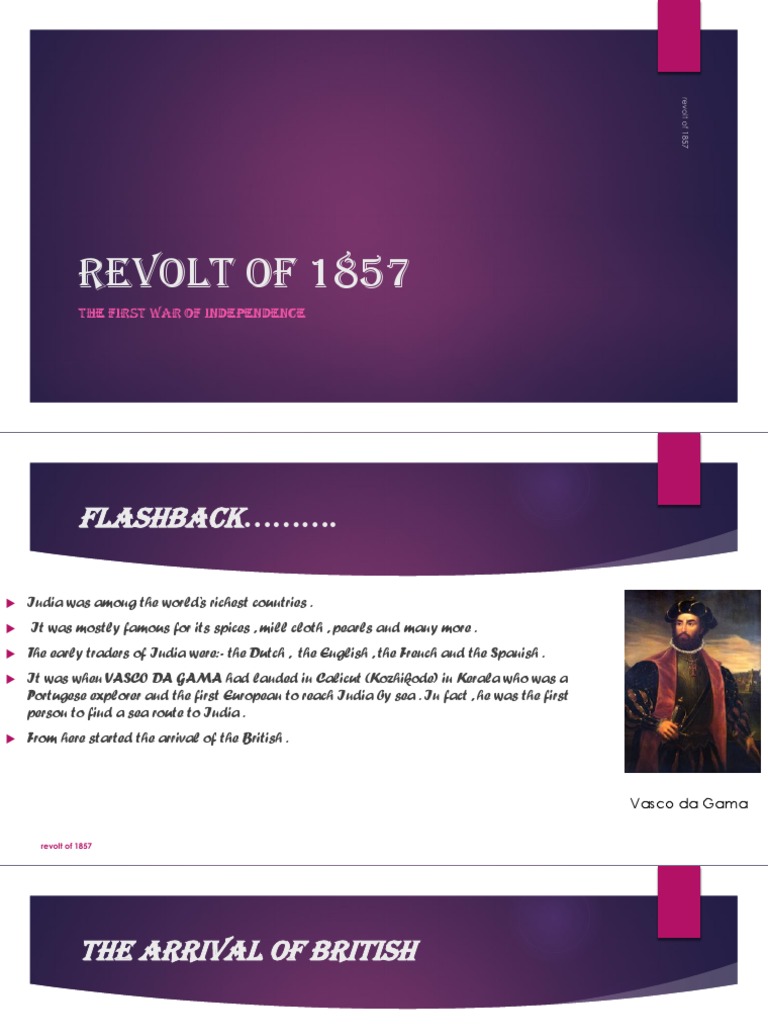 Revolt of 1857: The First War of Independence | PDF | Indian Rebellion ...