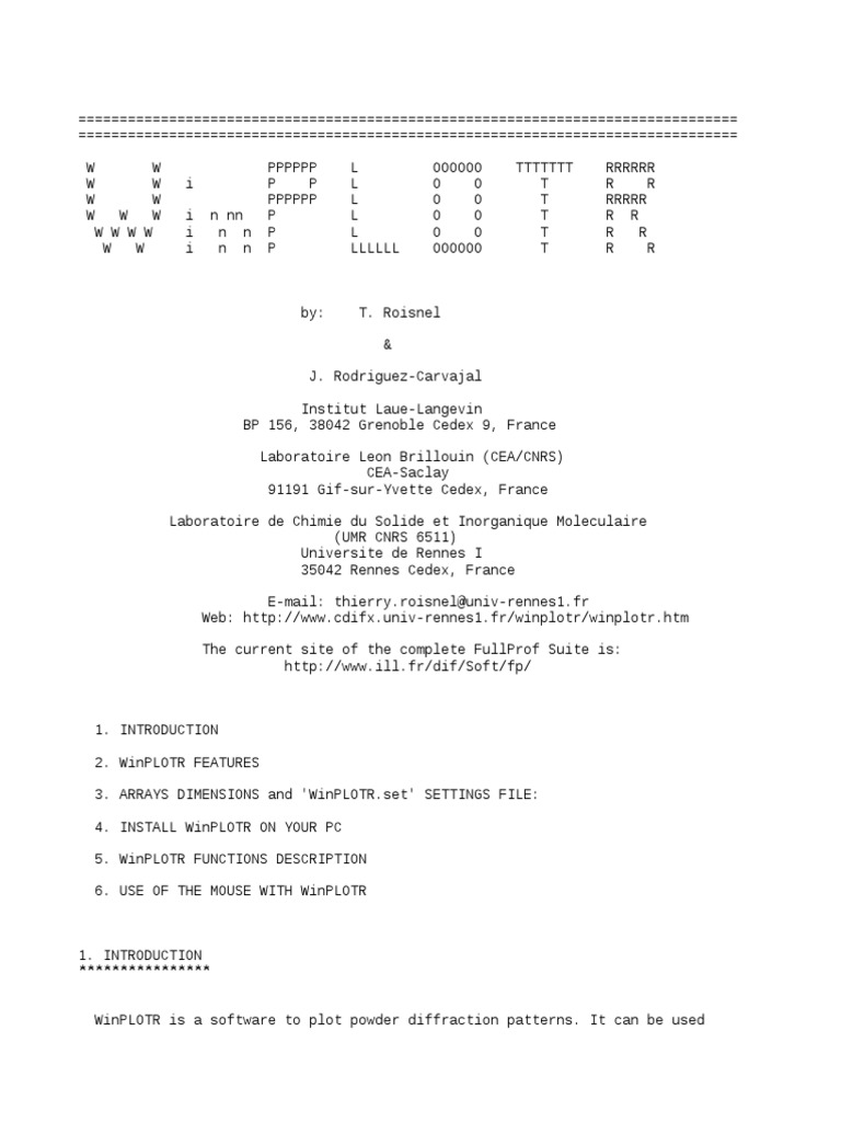 Winplotr Ins | PDF | File Transfer Protocol | Computer Data