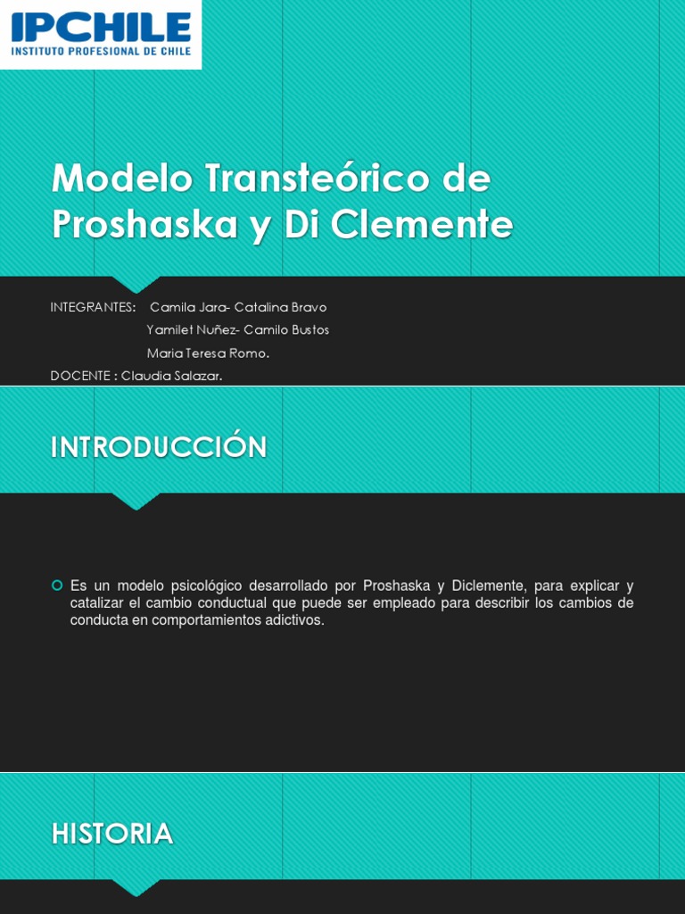 Modelo Transteórico de Prochaska y Di Clemente | PDF | Autoeficacia ...