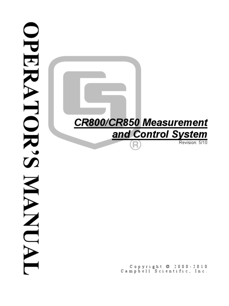 Cr800 Manual | PDF | Subroutine | Telecommunication