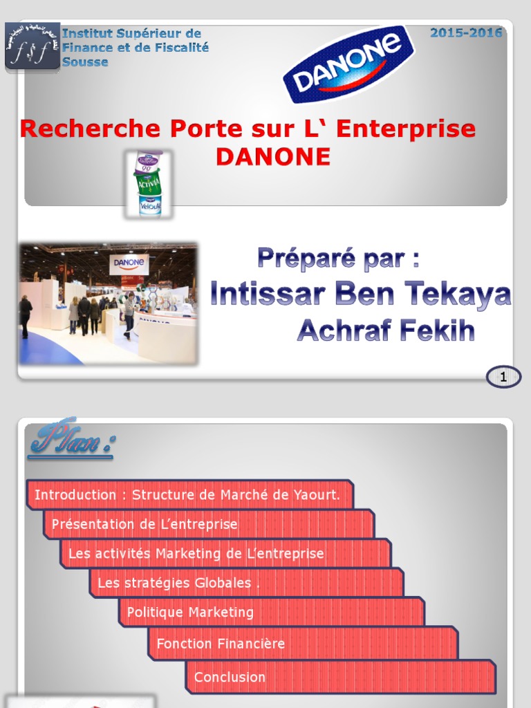 Stratégie Marketing Cas de "Danone" . | PDF | Nourriture et boisson | Business