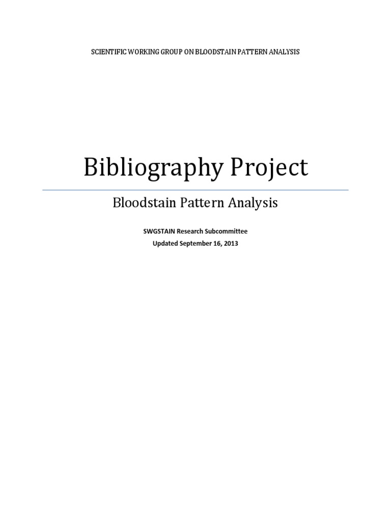 SWGSTAIN Reference List by Group Sept 2013 | PDF | Drop (Liquid ...