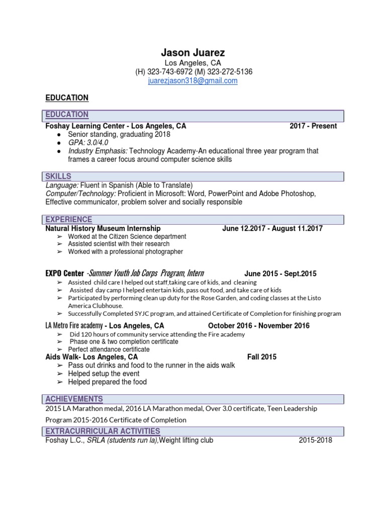 Jason Juarez: Tech-Focused Resume | PDF | Career & Growth | Art