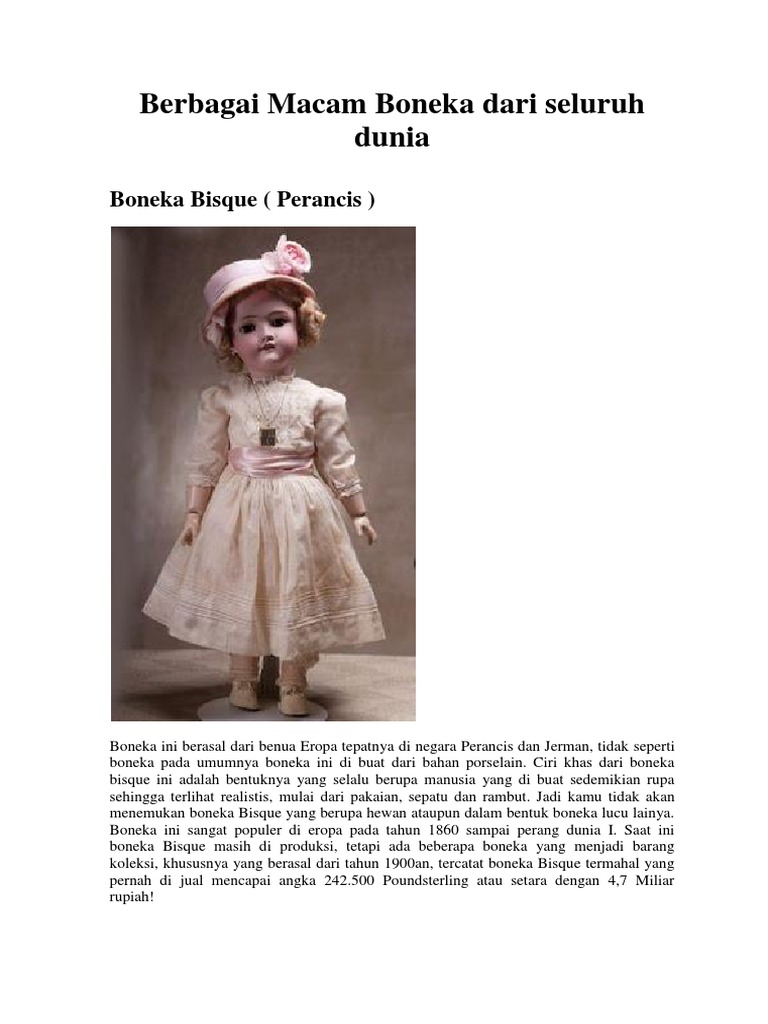 Macam-Macam Boneka dari Seluruh Dunia | PDF