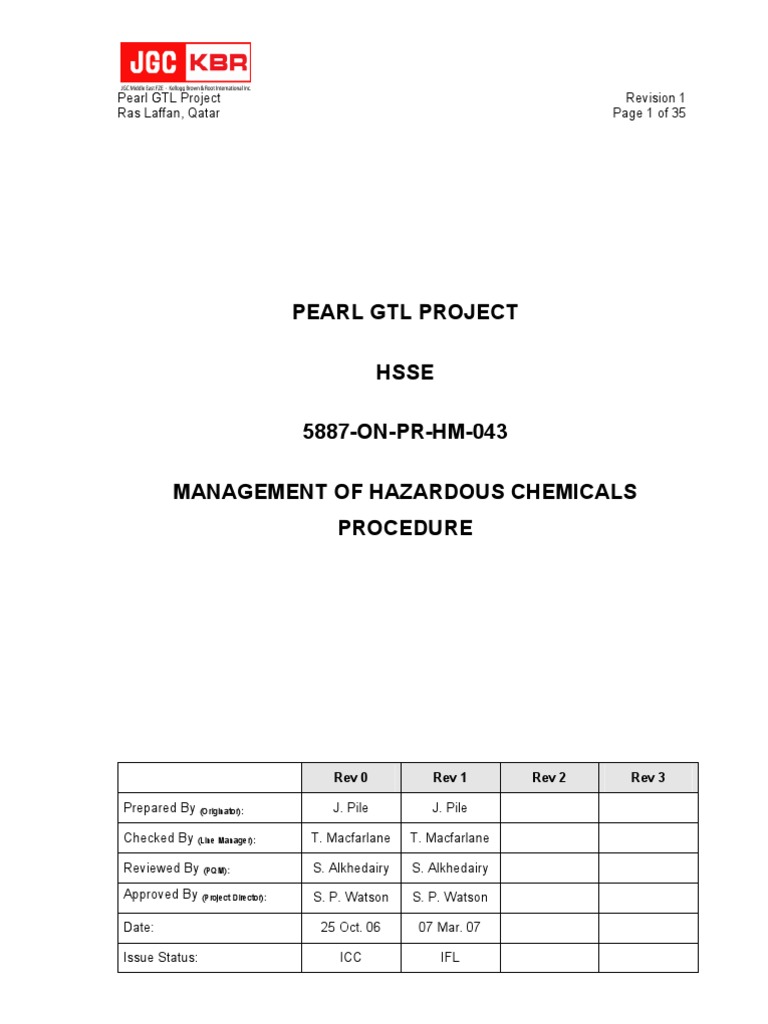 Management+of+HAZCHEM+Procedure | Dangerous Goods | Hydrocarbons