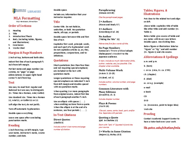 MLA Formatting: Tables, Figures, & Illustrations | PDF | Quotation Mark ...