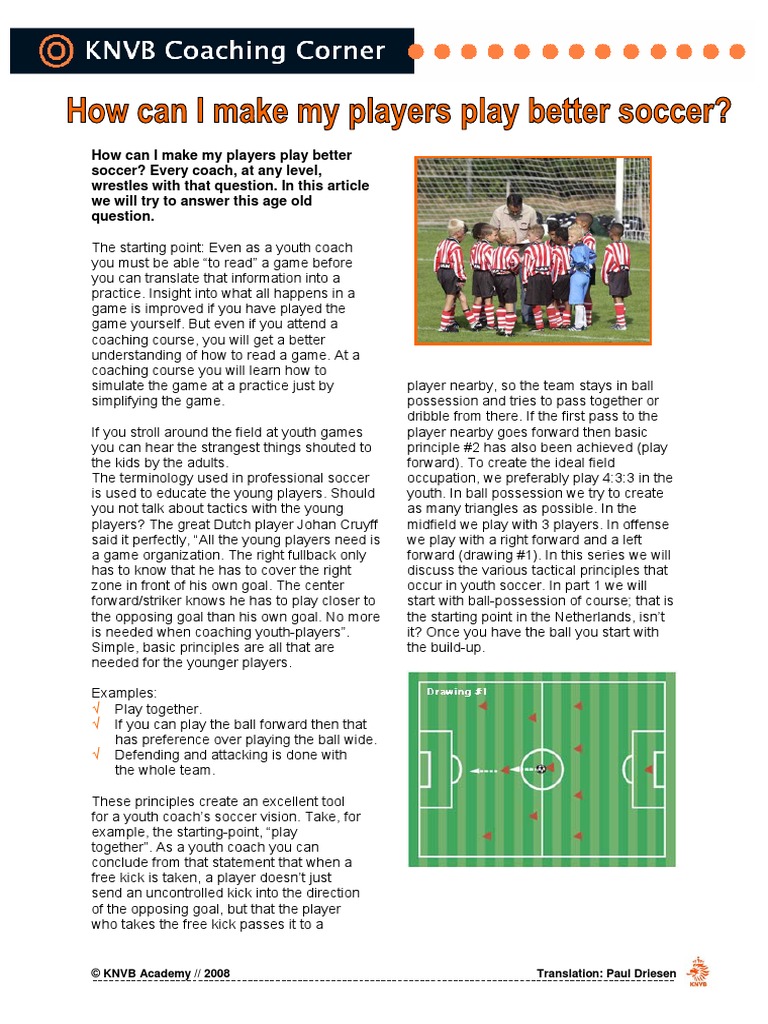 Youth Soccer Coaching Essentials | PDF | Forward (Association Football ...