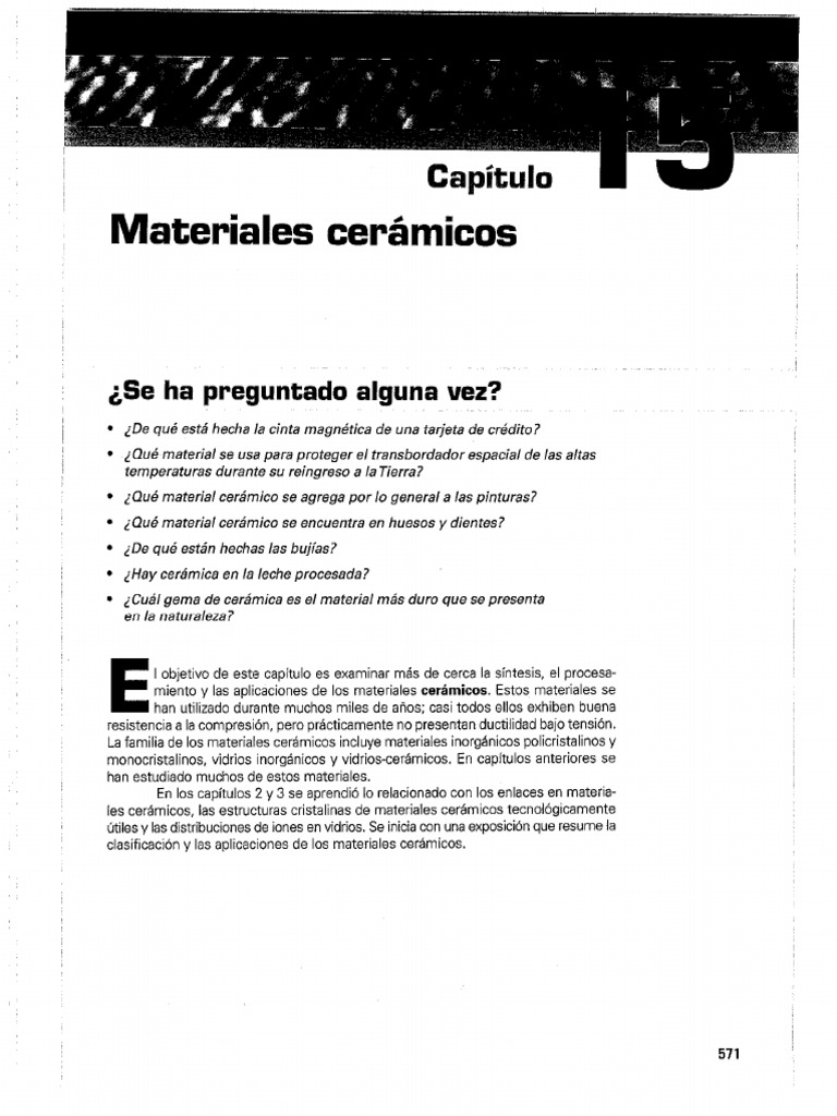 Materiales Ceramicos Askeland | PDF