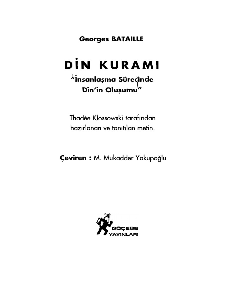 Georges Bataille - Din Kuramı PDF | PDF
