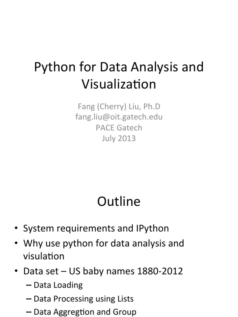 Python Data Analysis Visualization | PDF | Anonymous Function | Computer Data