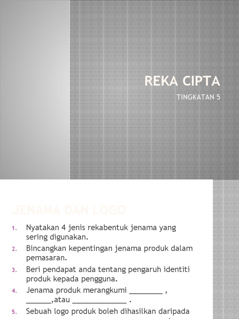 Nota Ringkas Reka Cipta Ting 5 | PDF
