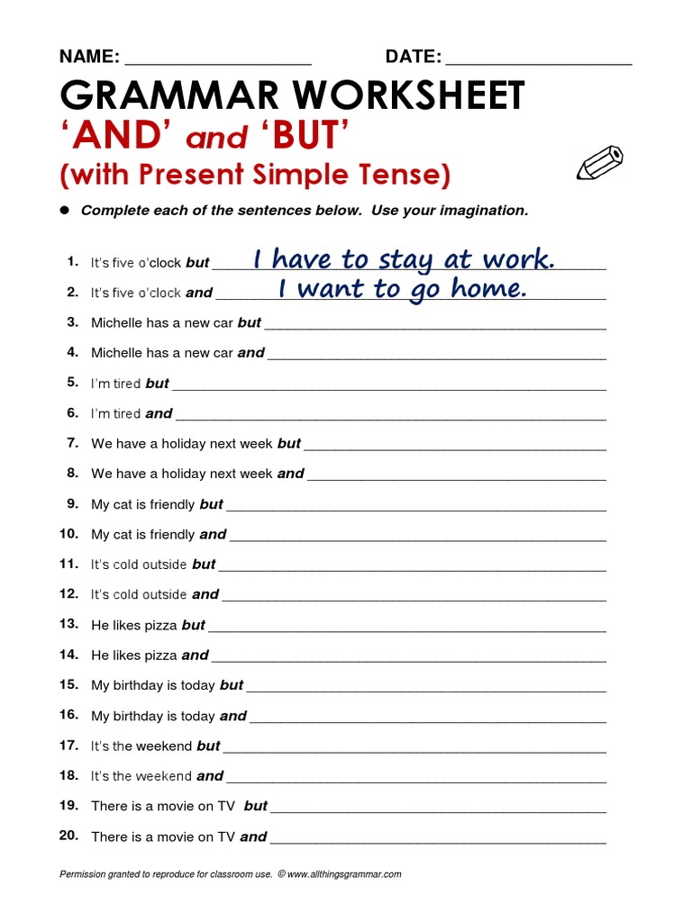 And and But | PDF | Grammar | Linguistics