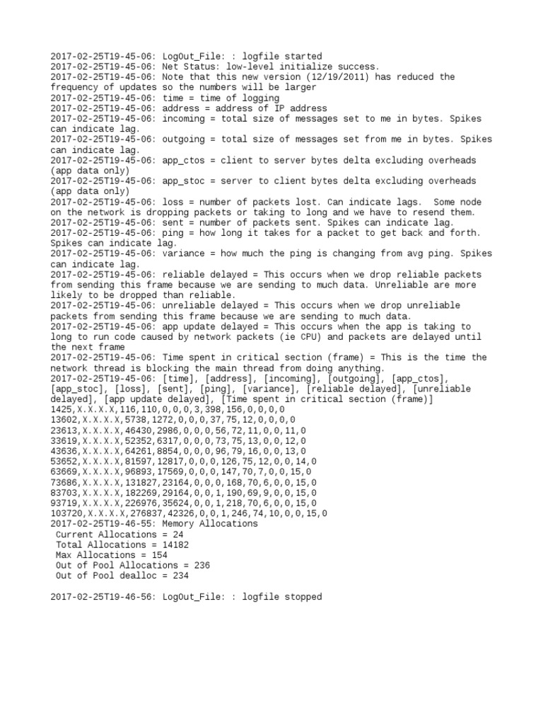 2017 02 25T19 45 05 - Netlog | PDF | Lag | Network Packet