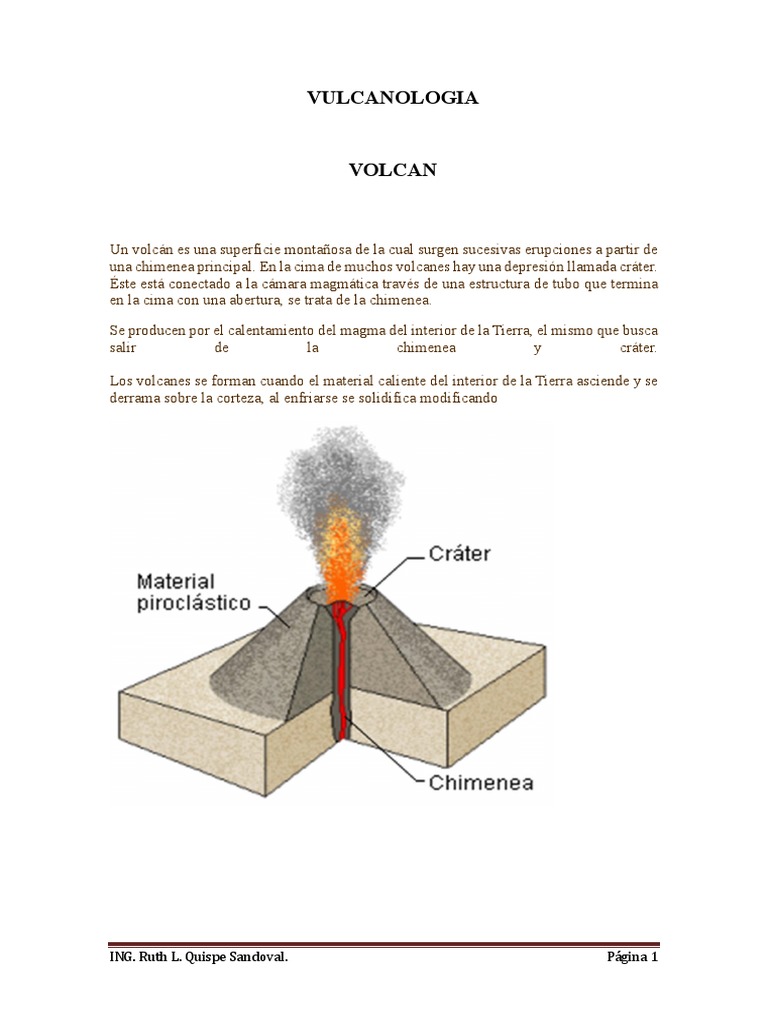 vulcanologia | Volcán | Tipos de erupciones volcánicas