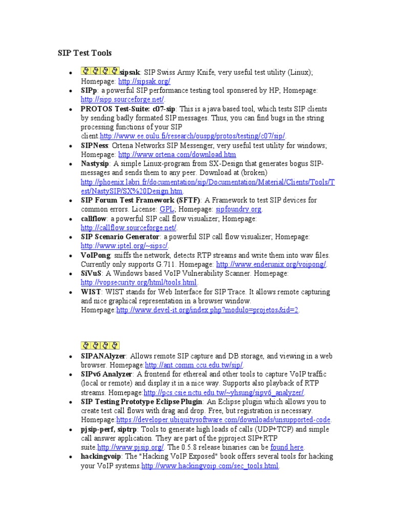 SIP Test Tools | Session Initiation Protocol | Multimedia