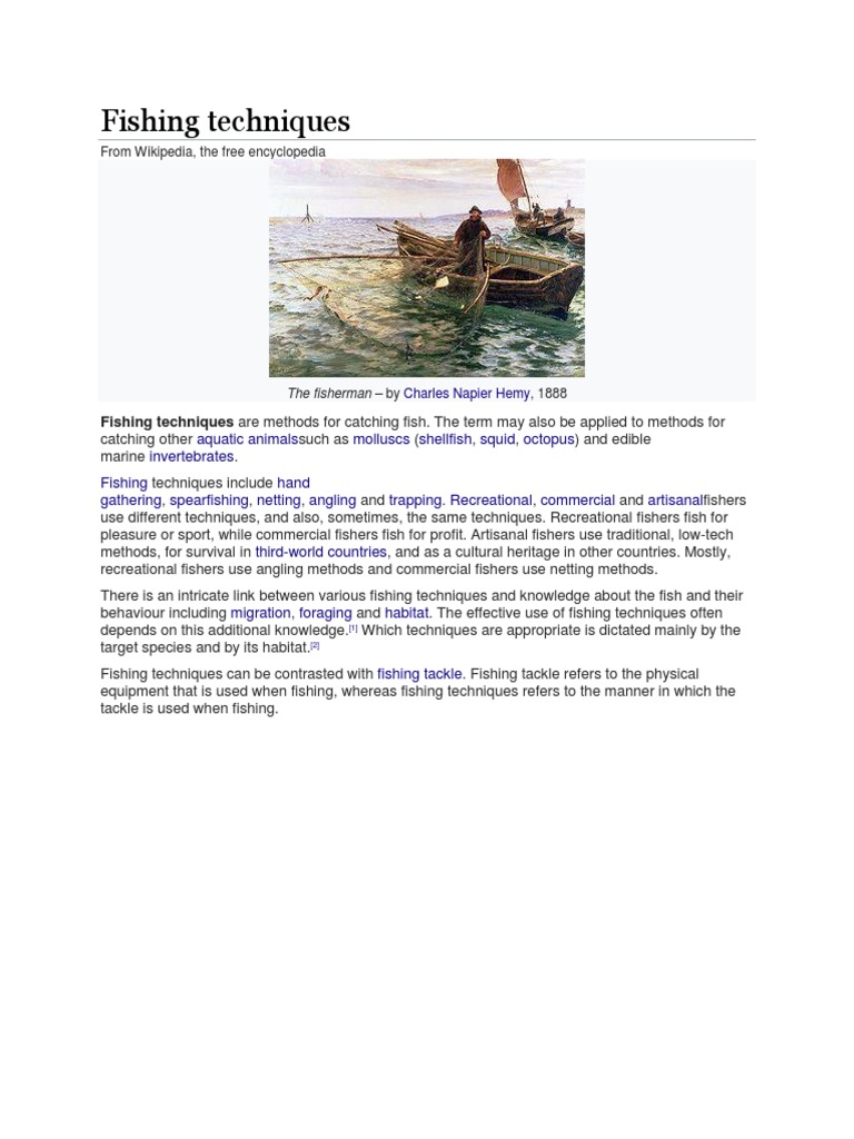 Fishing Techniques: From Wikipedia, The Free Encyclopedia | PDF