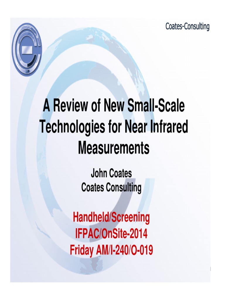 A Review of New Small-Scale Technologies For Near Infrared Measurements ...