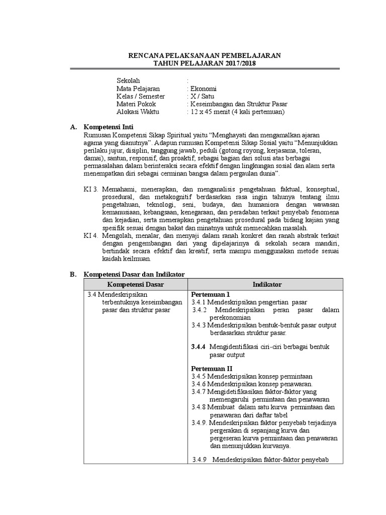 CONTOH RPP K13 REVISI 2017 INTEGRASI PPK, LITERASI, 4C, DAN HOTS ...