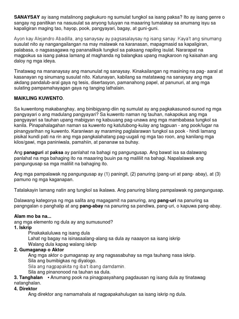 Filipino 9 3rd Quarter | PDF