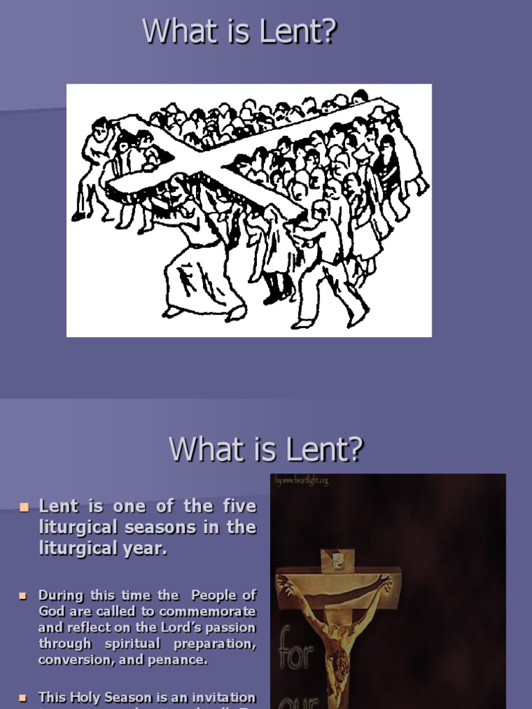 Understanding the Season of Lent | PDF | Lent | Fasting